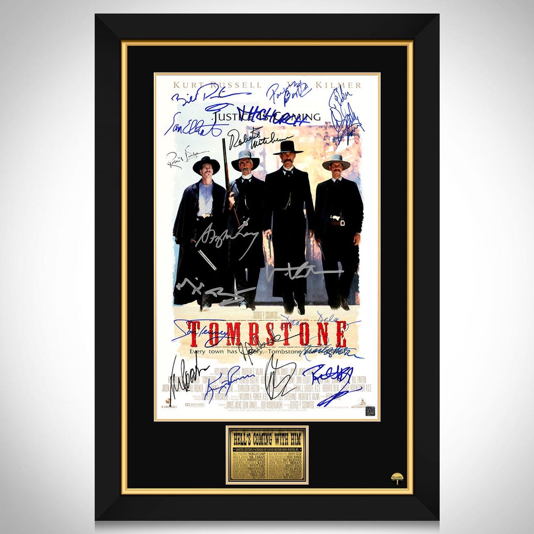 Tombstone Mini Poster Limited Signature Edition Custom Frame - Etsy