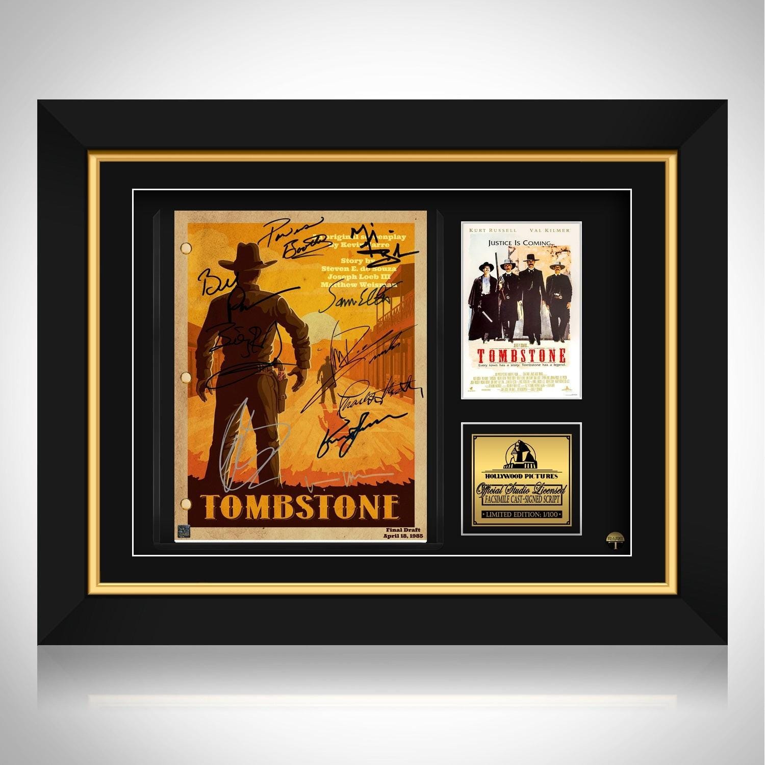 Tombstone Script Limited Signature Edition Custom Frame - Etsy