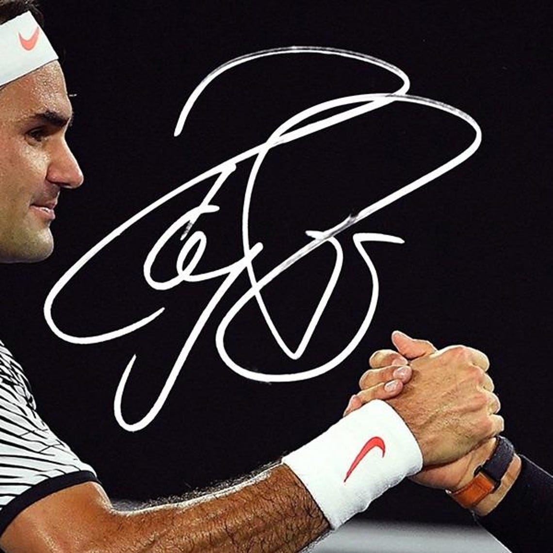 Roger Federer & Rafael Nadal Legends Photo Limited Signature Edition ...