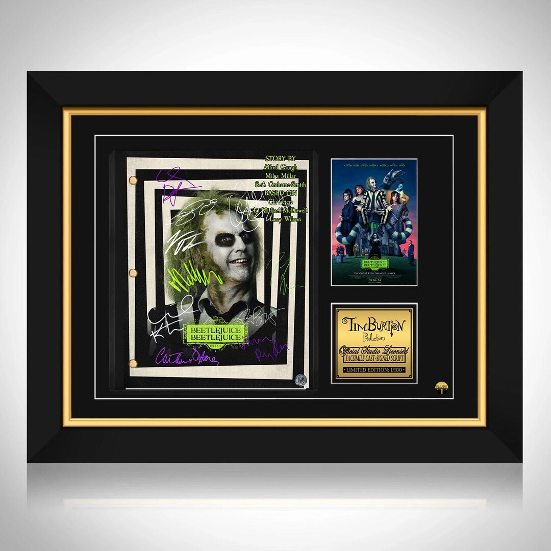 Beetlejuice Beetlejuice Transcript Limited Signature Edition Custom ...