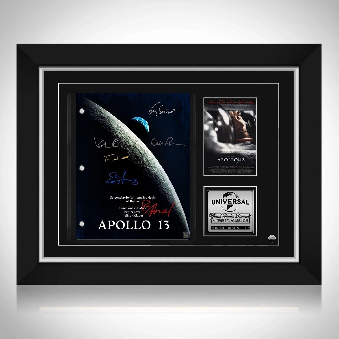 Apollo 13 Script Limited Signature Edition Custom Frame - Etsy
