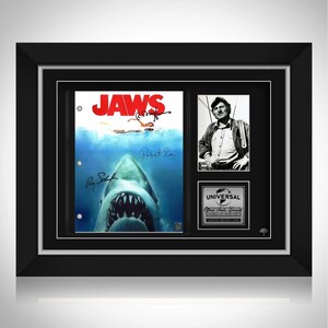 Jaws Movie Script Limited Signature Edition Custom Frame - Etsy
