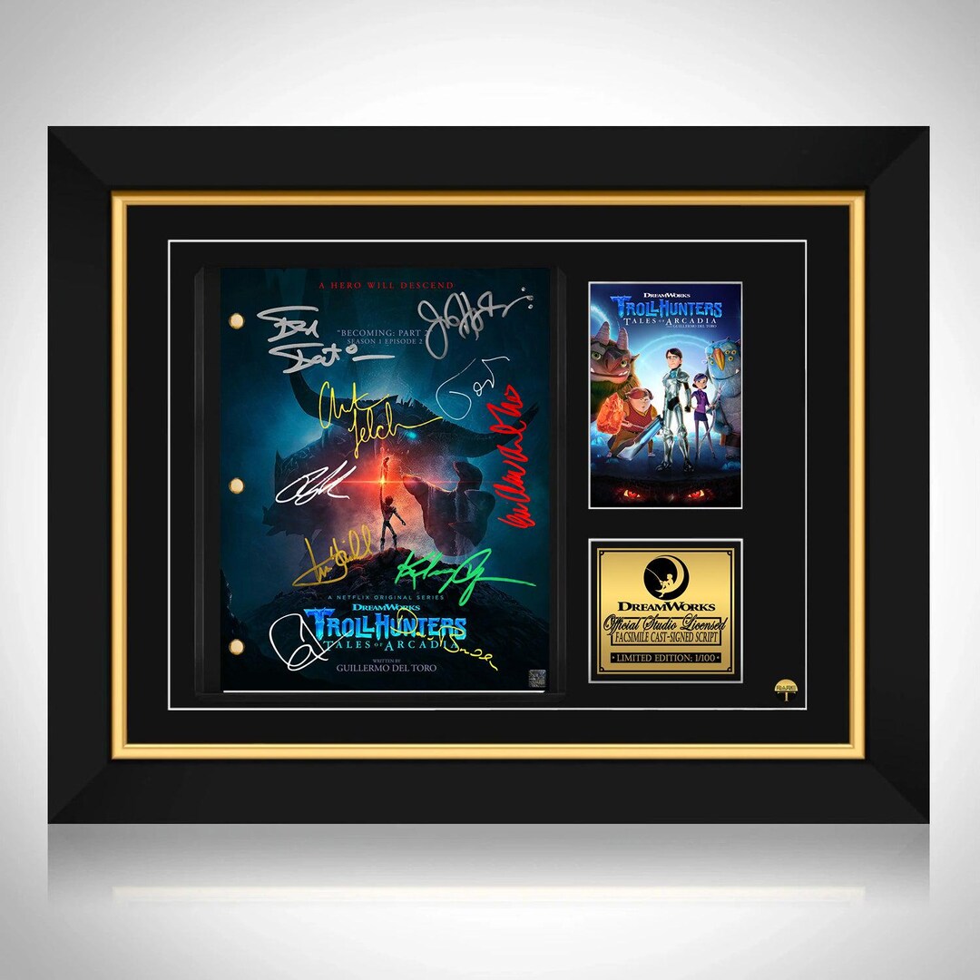 Trollhunters Tales of Arcadia Script Limited Signature Edition Custom Frame - Etsy