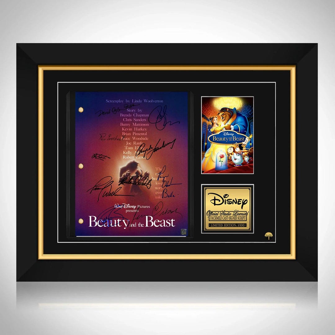 Beauty and the Beast (1991) Transcript Limited Signature Edition Custom ...