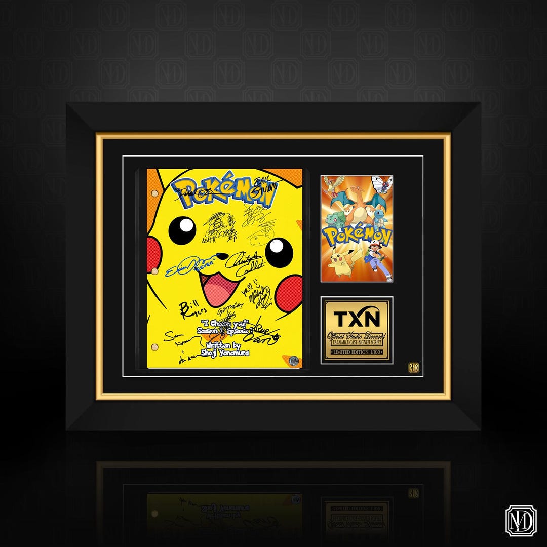 Pokemon Script Limited Signature Edition Custom Frame - Etsy