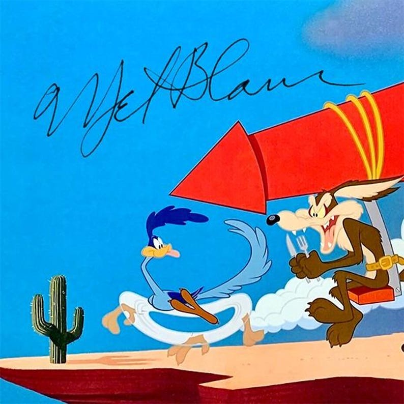 Looney Tunes Wile E. Coyote & the Road Runner Promotional Art Limited ...