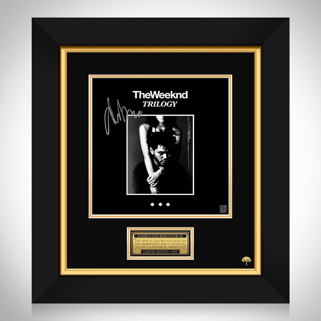 The Weeknd - Trilogy LP Cover Limited Signature Edition Custom Frame - Etsy