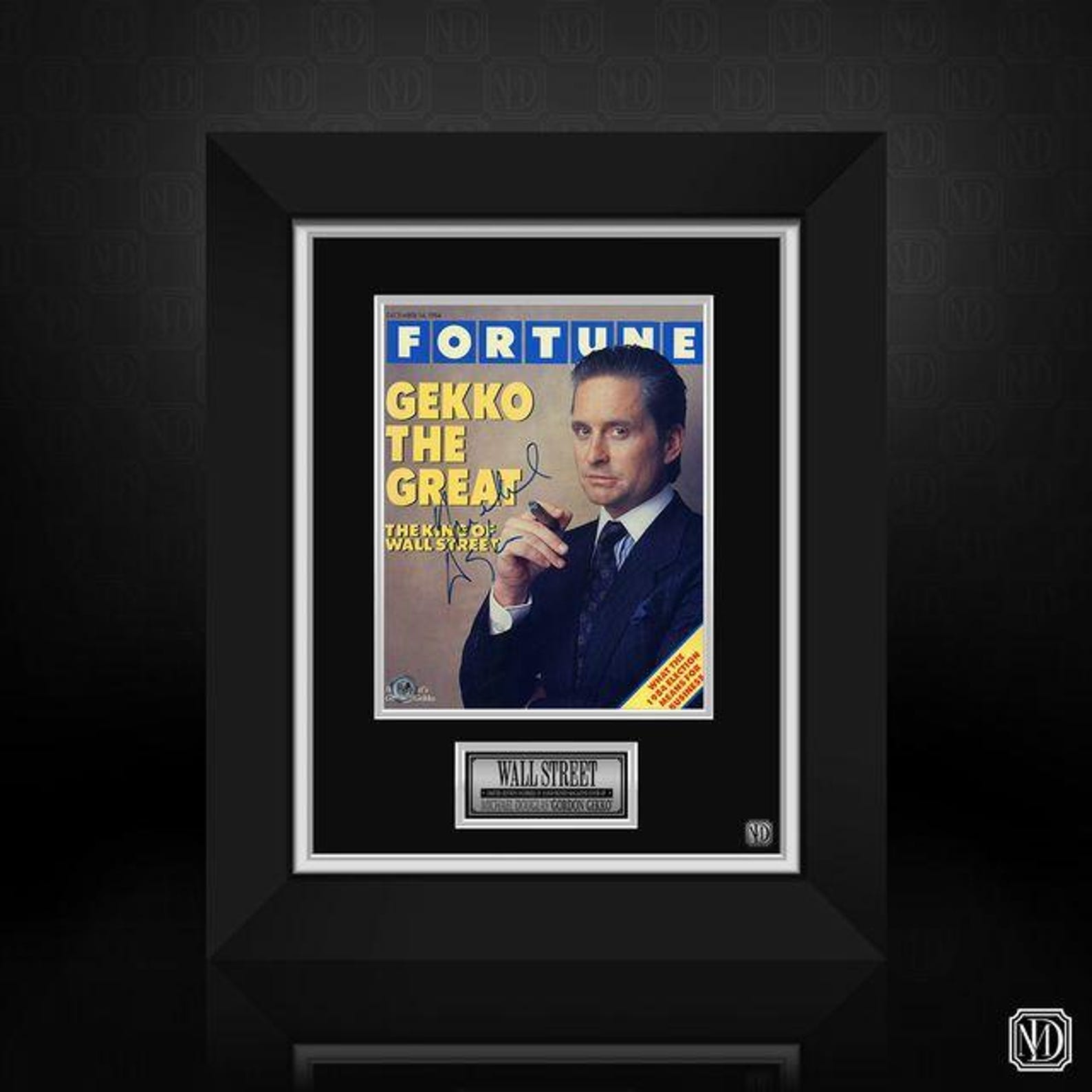 Wall Street Gordon Gekko Fortune Photo Limited Signature Edition Custom ...