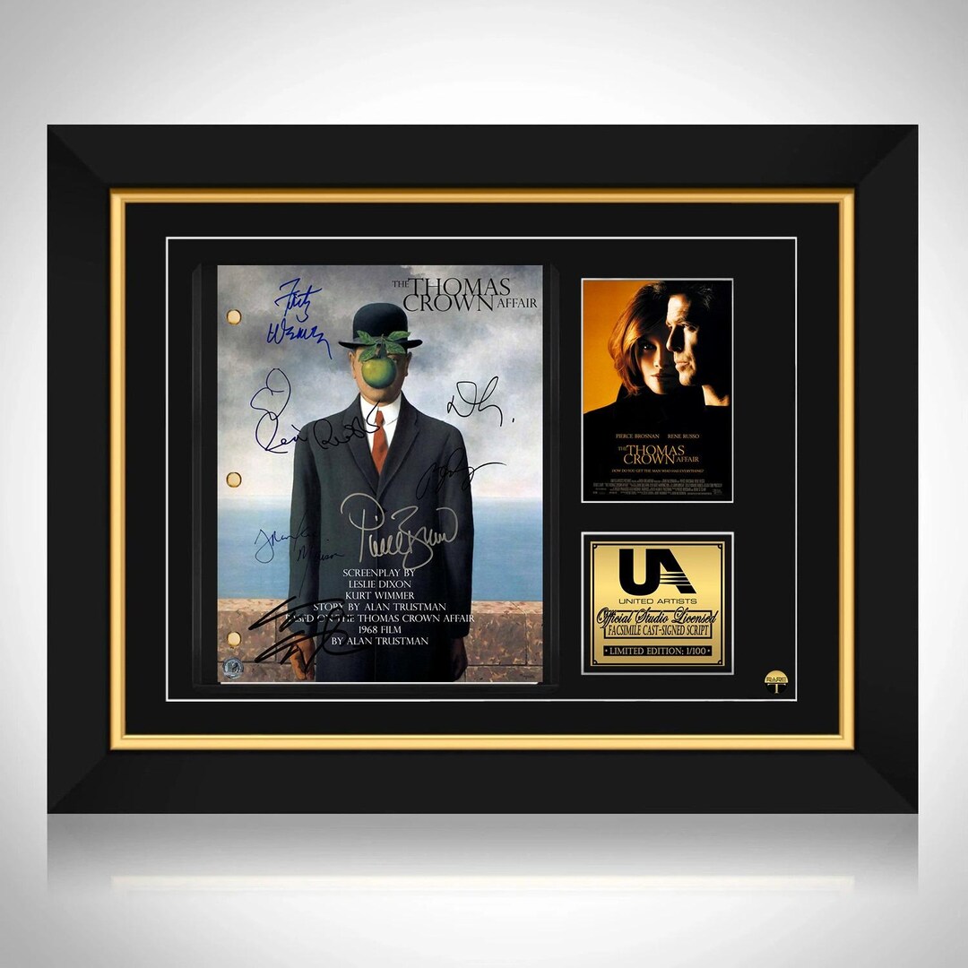 The Thomas Crown Affair 1999 Script Limited Signature Edition Custom ...