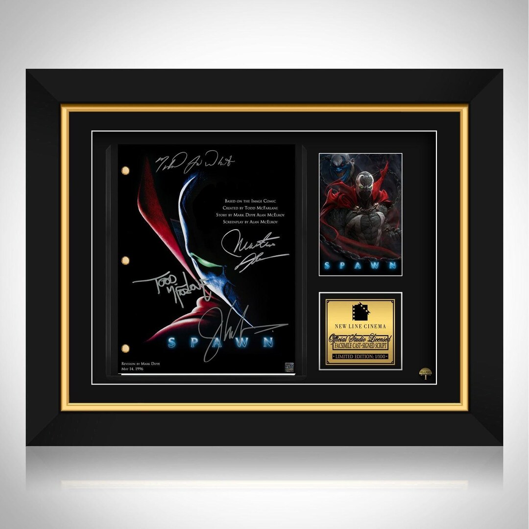 Spawn Script Limited Signature Edition Custom Frame - Etsy