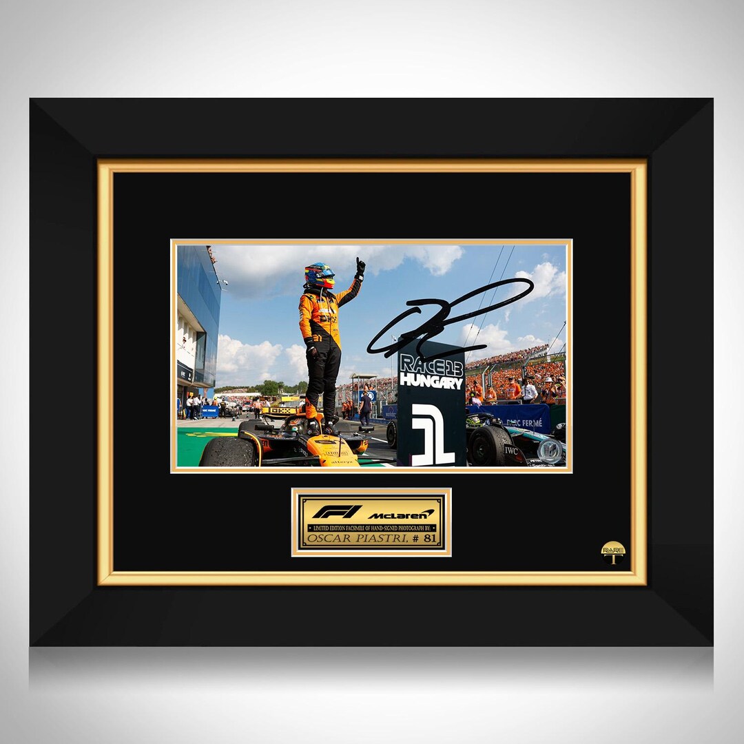 Oscar Piastri Mclaren F1 Icon Photo Limited Signature Edition Custom ...