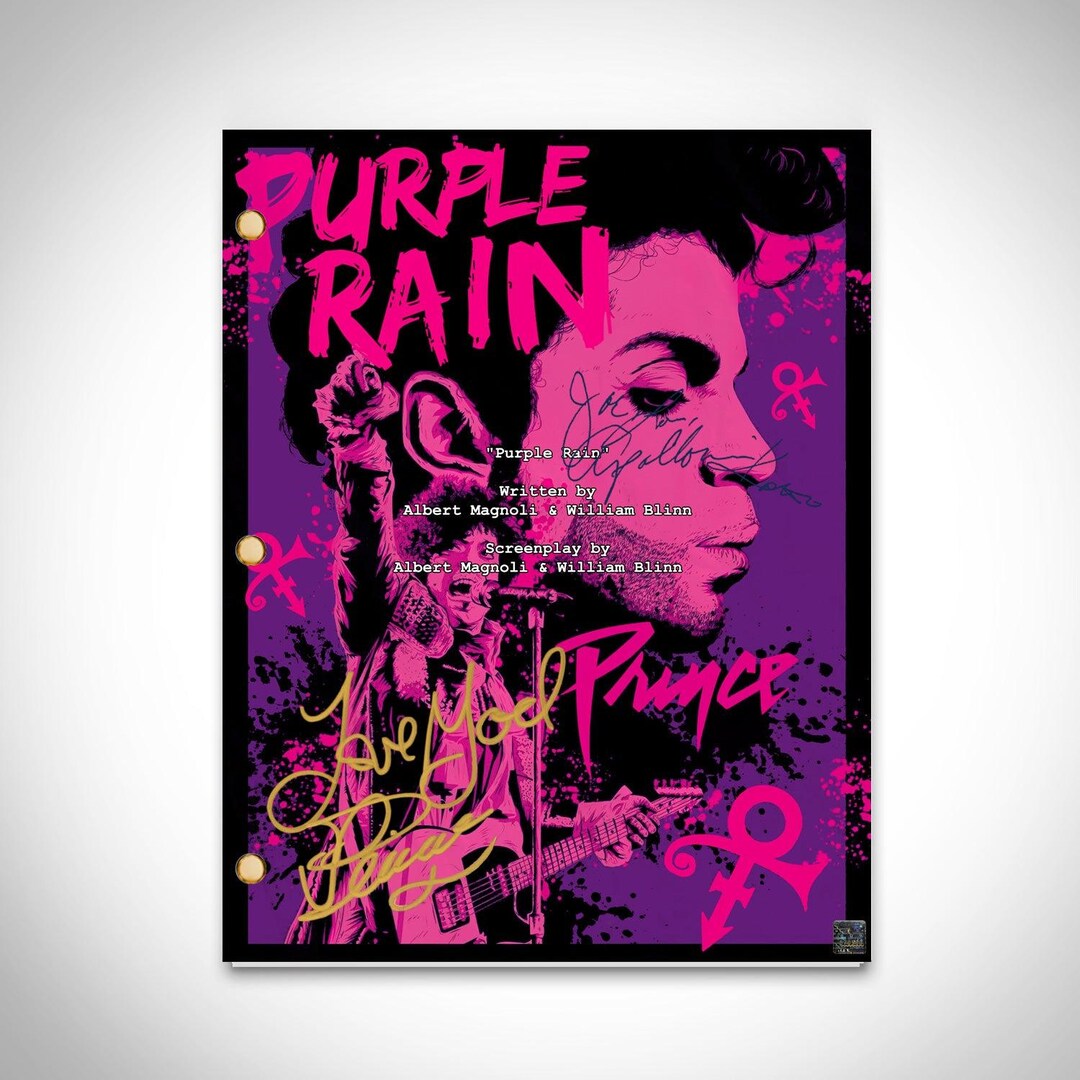 Purple Rain Prince Script Limited Signature Edition - Etsy