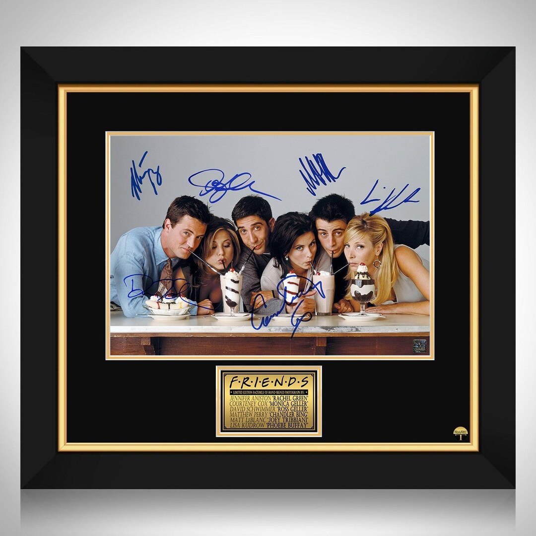 Friends Cast Mini Poster Limited Signature Edition Custom Frame - Etsy