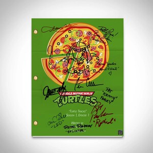 Teenage Mutant Ninja Turtles Cartoon Script Limited Signature Edition ...