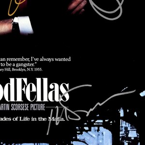 Goodfellas Movie Mini Poster Limited Signature Edition Custom Frame - Etsy