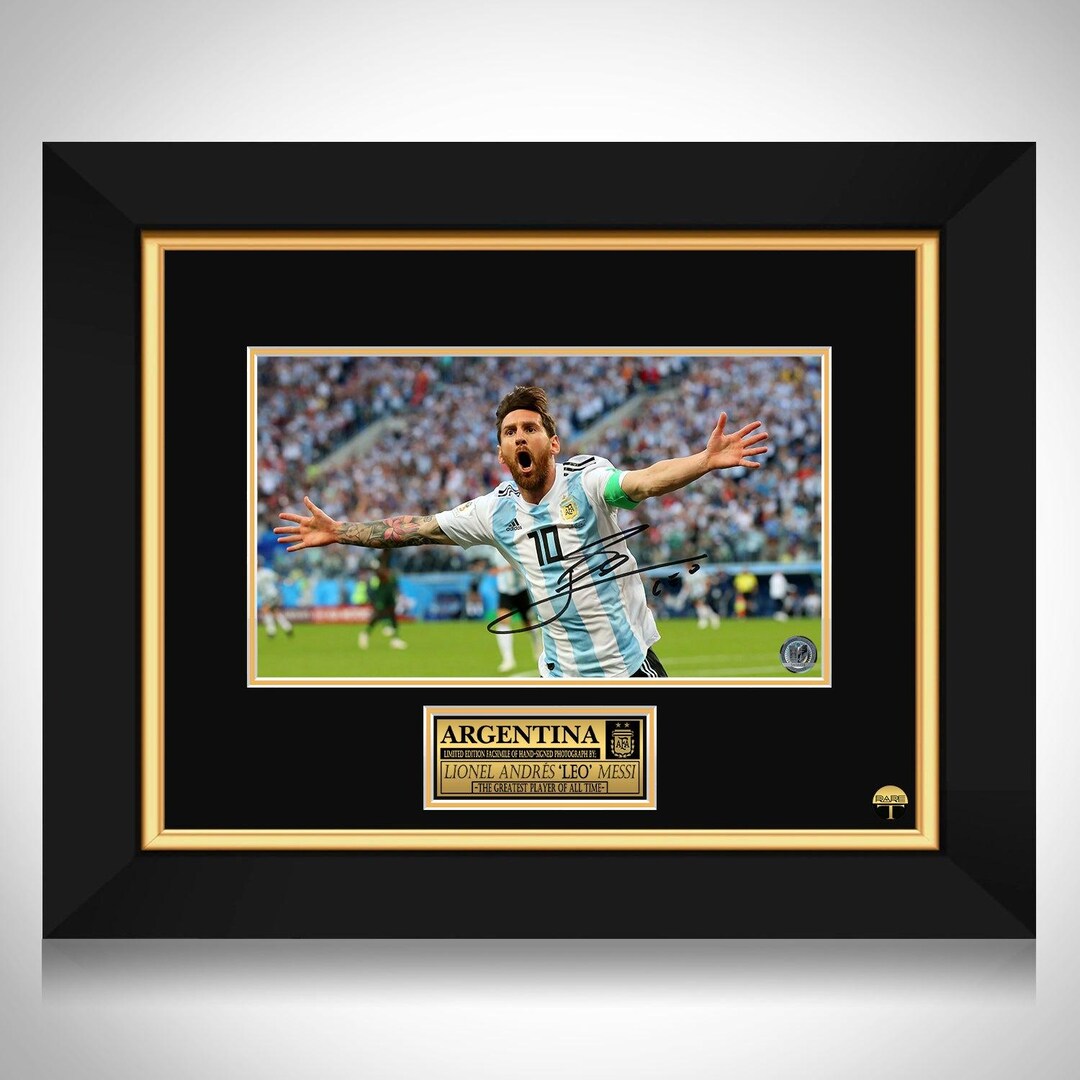 Lionel Messi Argentina World Champion Photo Limited Signature Edition ...