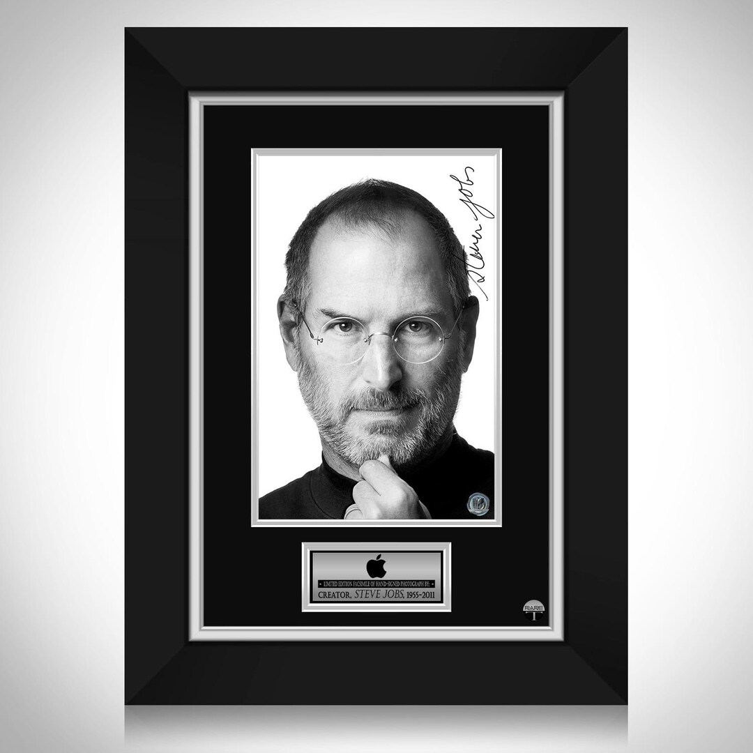 Steve Jobs Memorial Photo Limited Signature Edition Custom Frame - Etsy