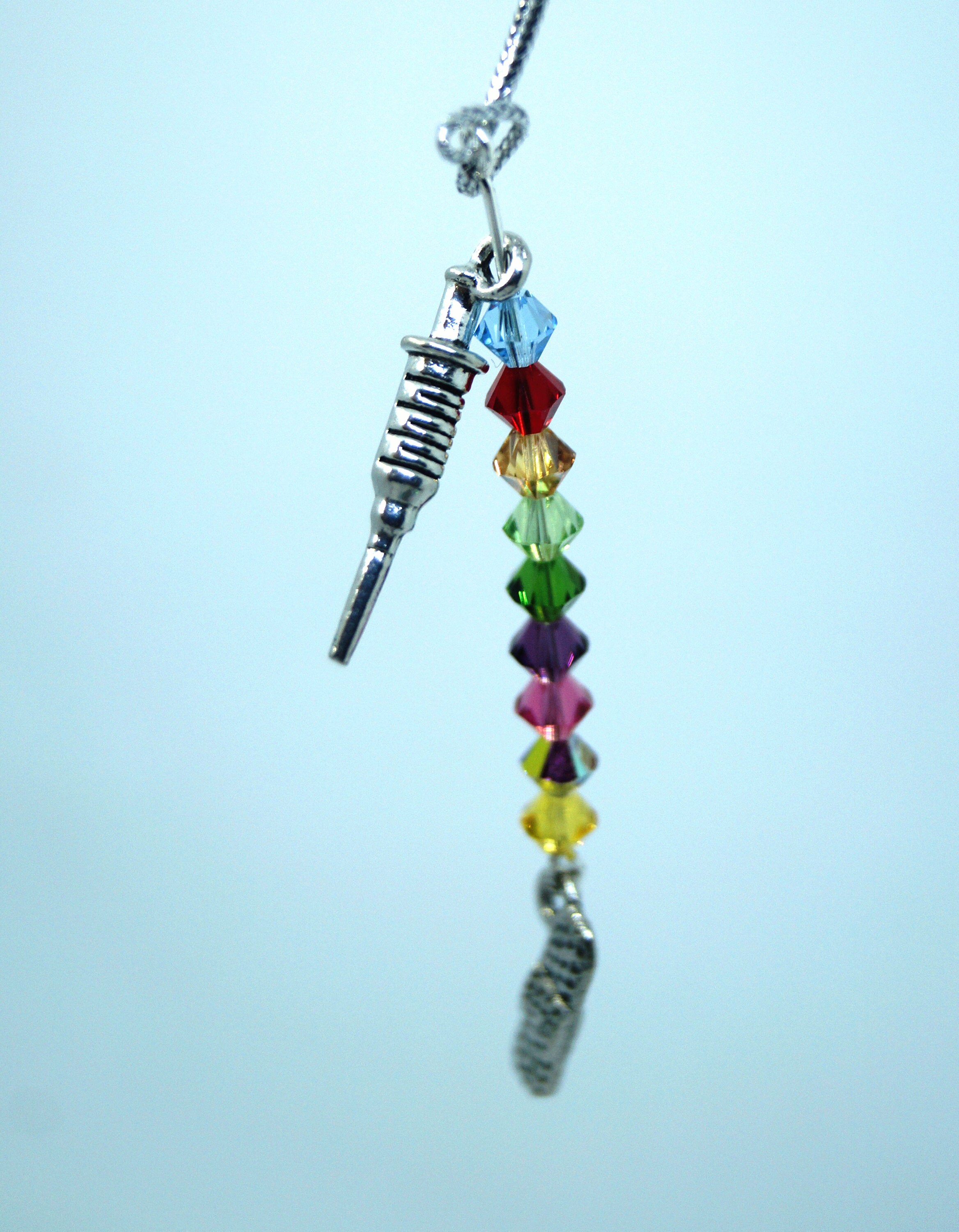 Order of Draw Charm With Hep Syringe and Bandaid 4mm Swarovski - Etsy