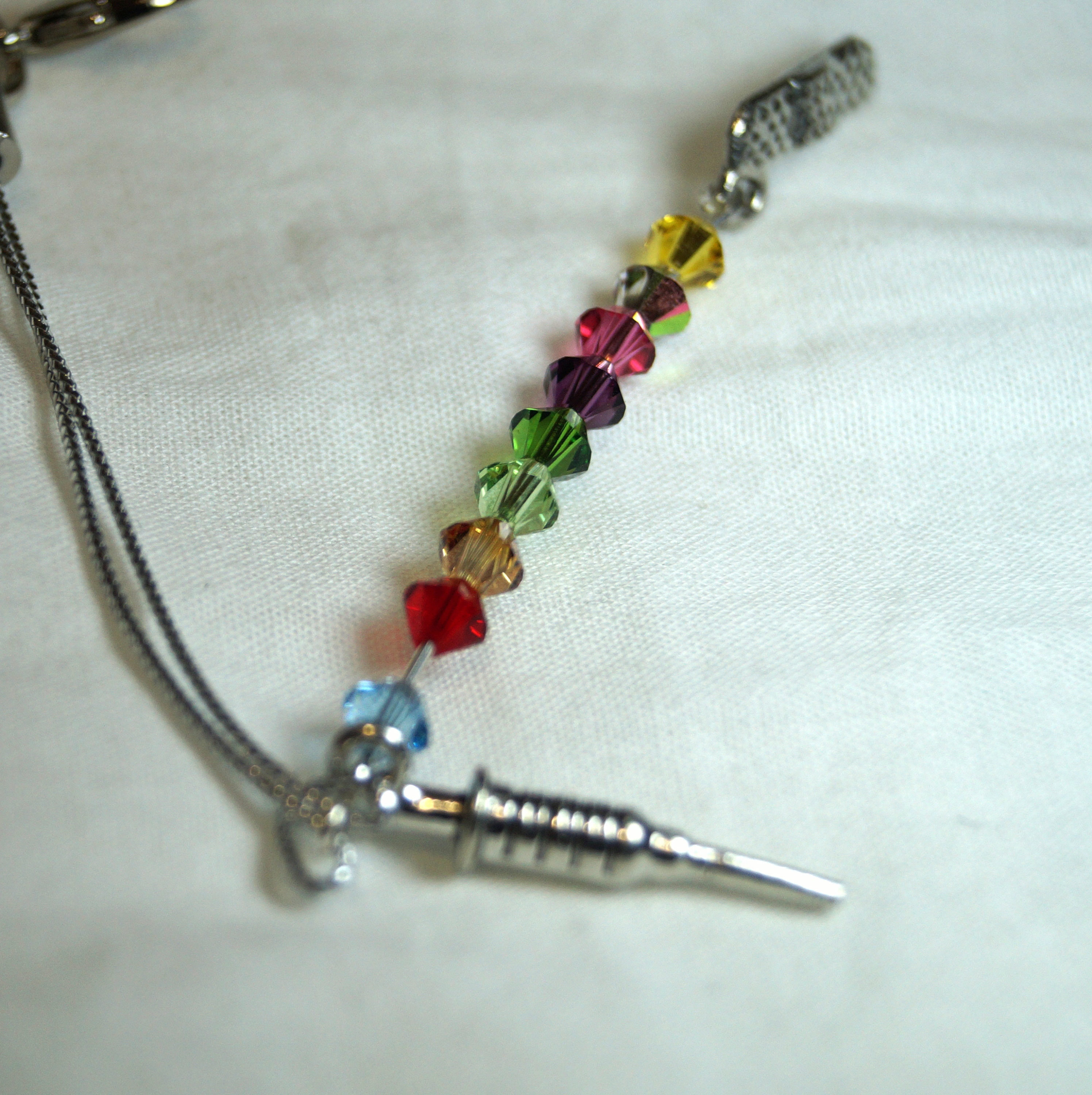Order of Draw Charm With Hep Syringe and Bandaid 4mm Swarovski - Etsy