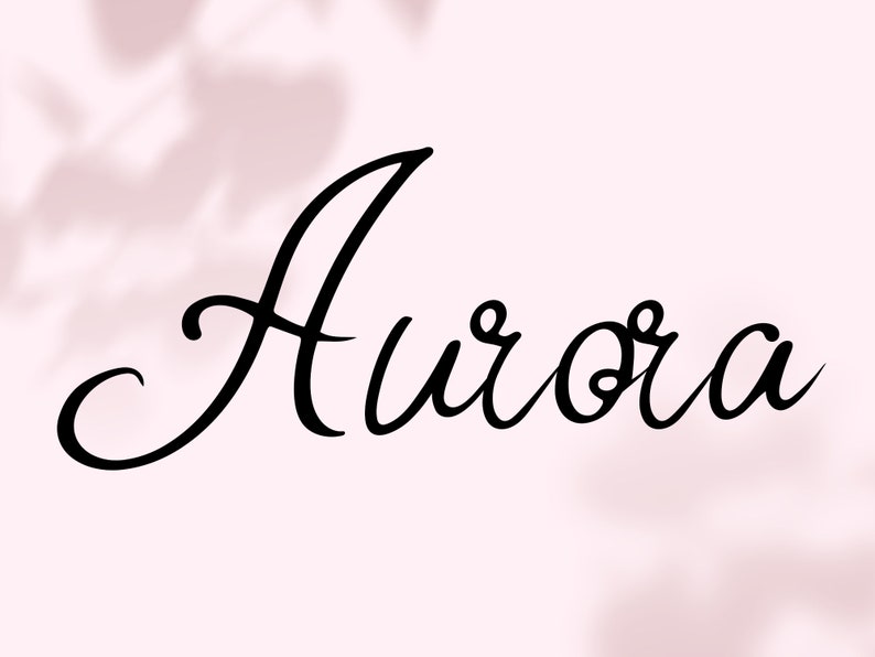 Aurora Scriptdigital Font Download A Script And Print Etsy