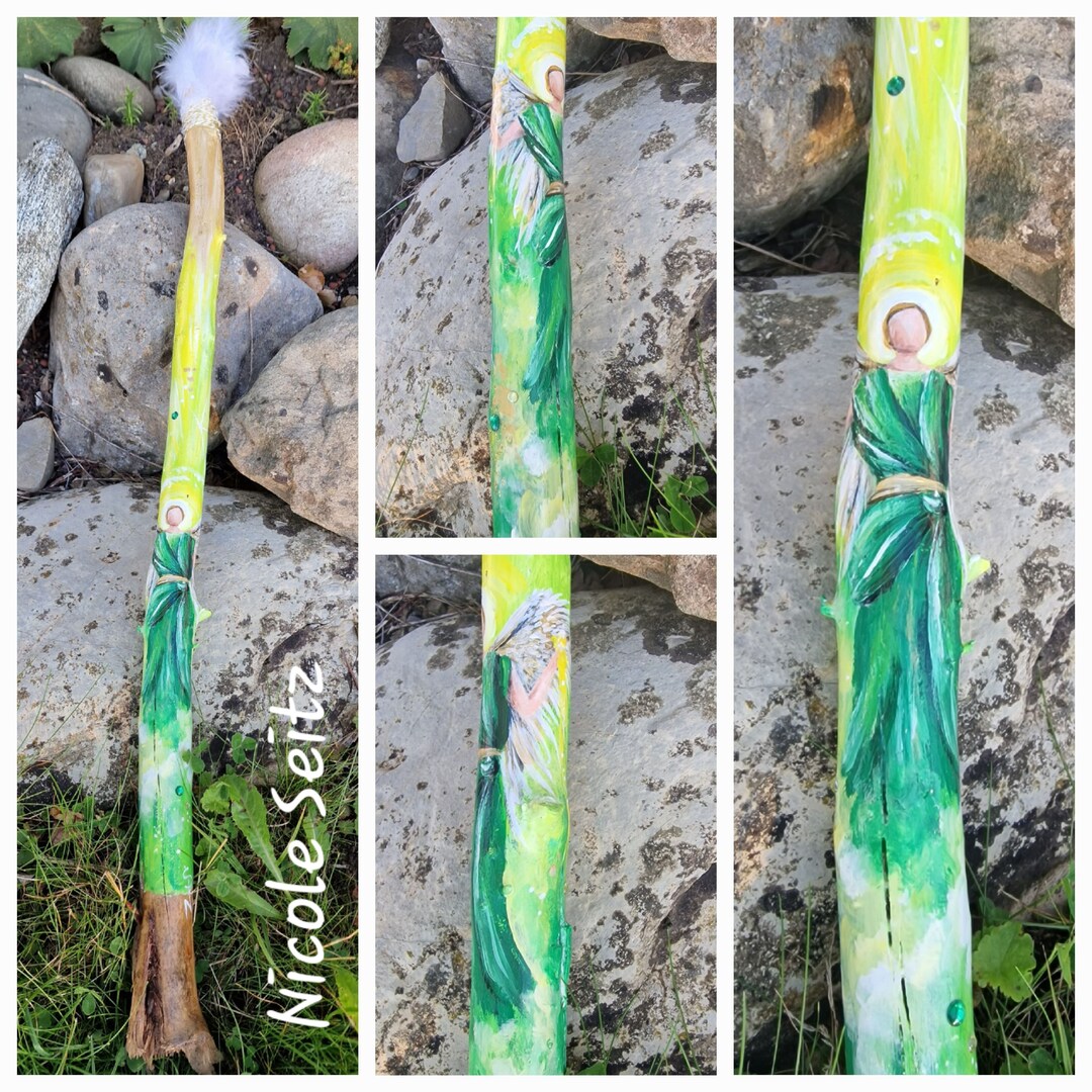 Archangel Raphael Connecting Staff, Power Staff, Energy Staff, Healing ...