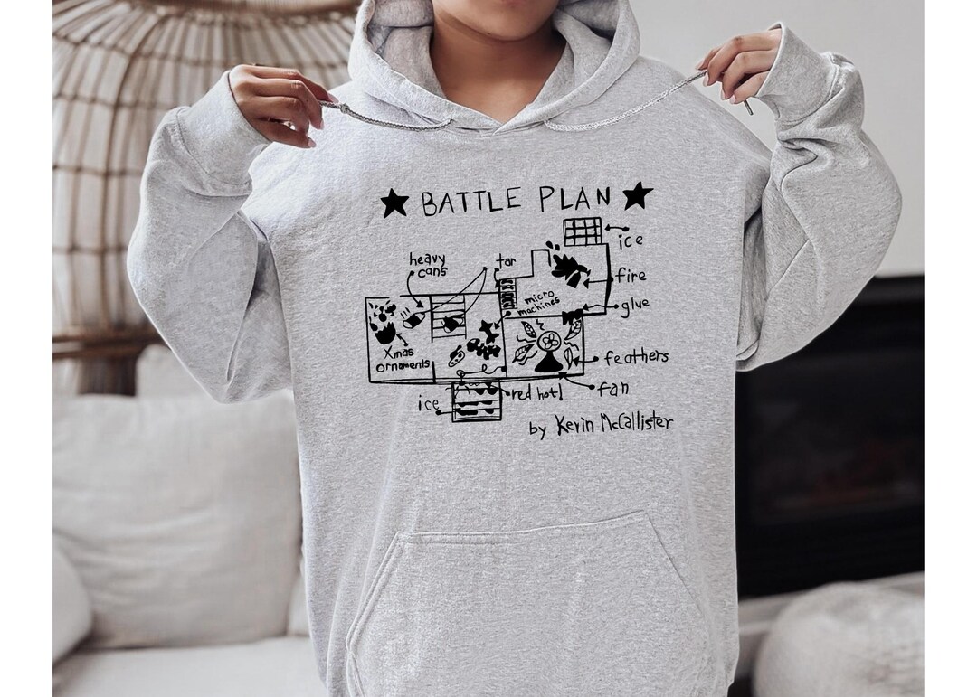 Home Alone Kevin Battle Plan Unisex Hoodie - Etsy