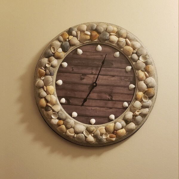 Shell Clock - Etsy