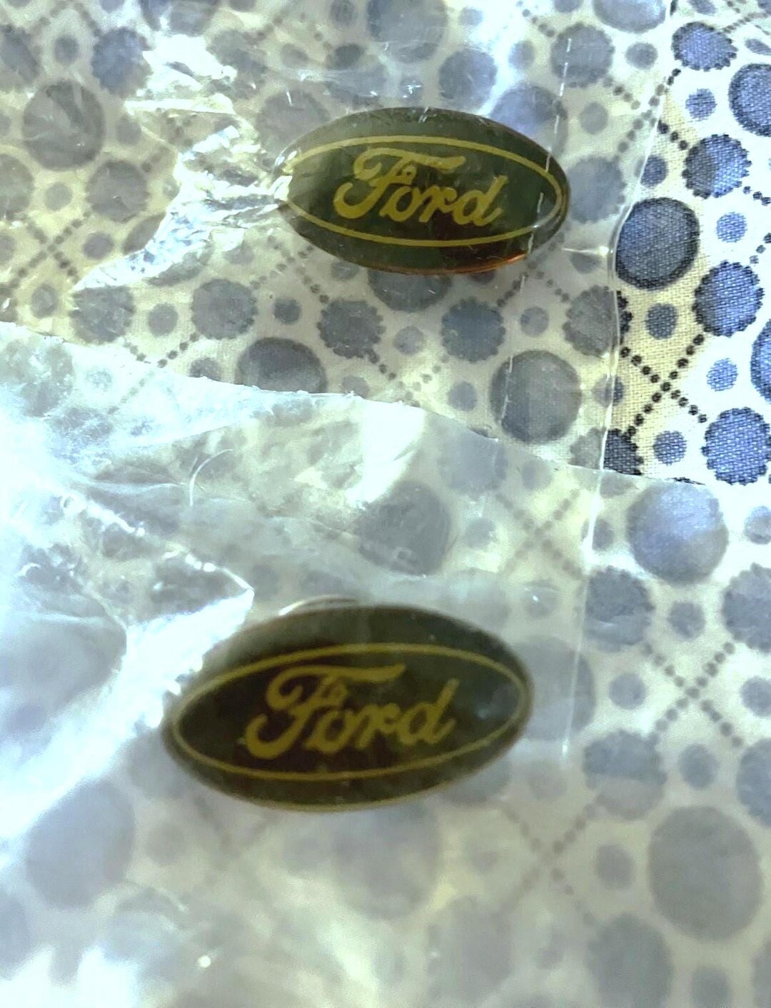 VTG Ford Classic Blue and Silver Enameled Vintage Ford LOGO Lapel, Tie ...
