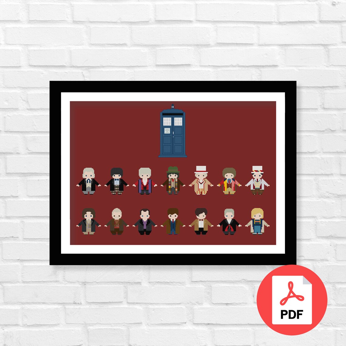 Doctor Who Cross Stitch Pattern - TV Series Inspired Cross Stitch ...
