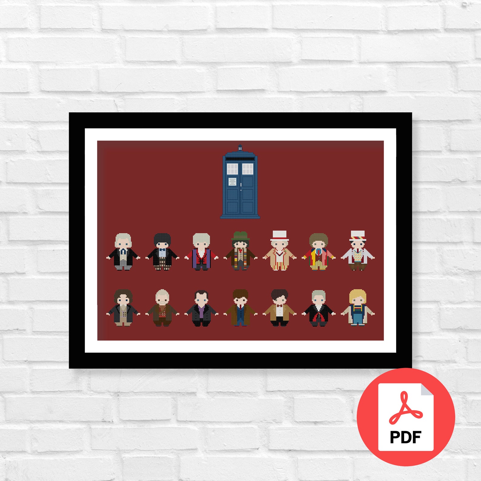 Doctor Who Cross Stitch Pattern - TV Series Inspired Cross Stitch ...