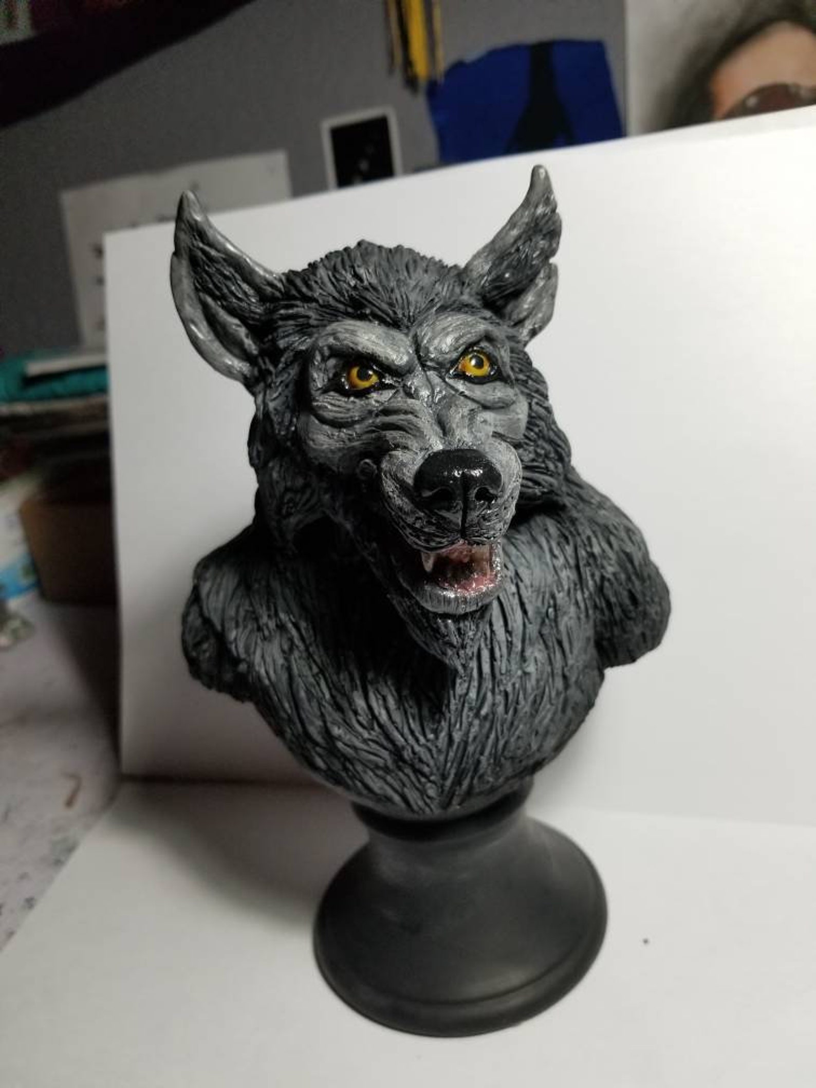 Werewolf bust | Etsy