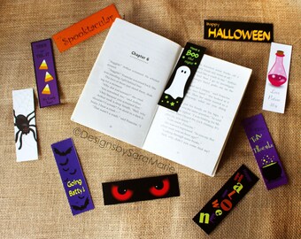 Halloween Bookmark Printable | Instant PDF Download | Digital Bookmarks ...