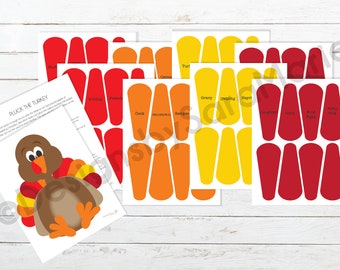 Turkey Hunt Thanksgiving Game Printable DIGITAL DOWNLOAD - Etsy