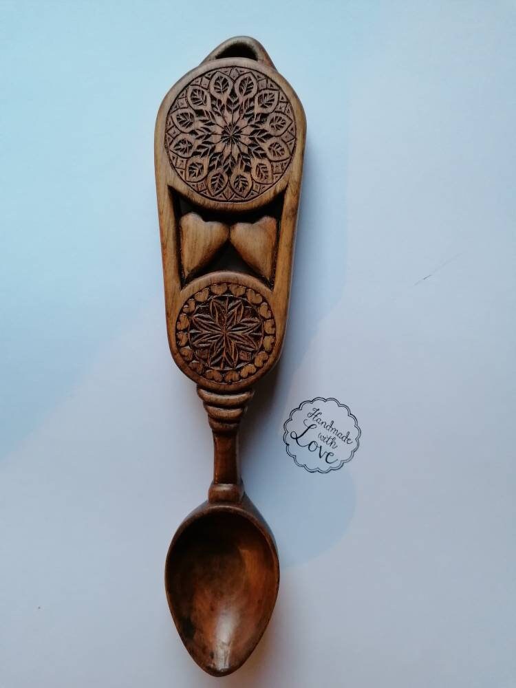 Handmade Welsh Love Spoon No 203 - Etsy UK