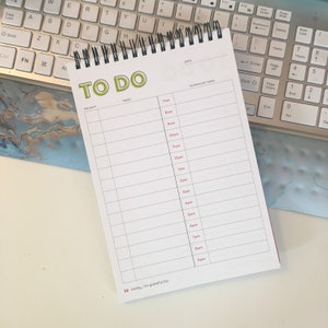 Schedule Magic Daily Planner Spiral Notebook To-do List for Home Work ...