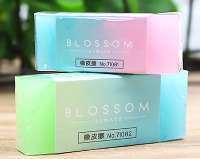 Blossom Always Eraser - Neon Rainbow Gradient Jelly Lead Pencil Eraser ...