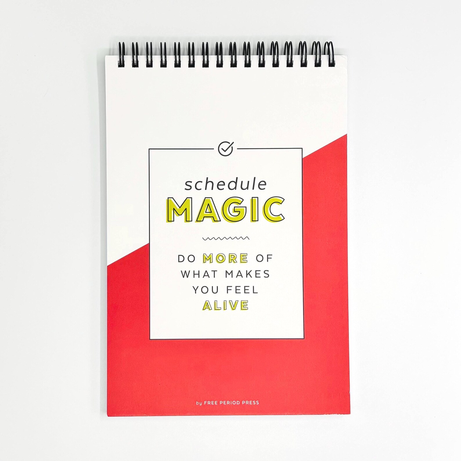 Schedule Magic Daily Planner - Spiral Notebook To-do List for Home Work ...