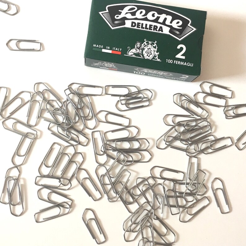Leone Dellera Zinc Paper Clips - 100pc Box - Etsy