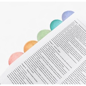 Pastel Macaron Sticky Notes Small Circle Notepads for School - Etsy