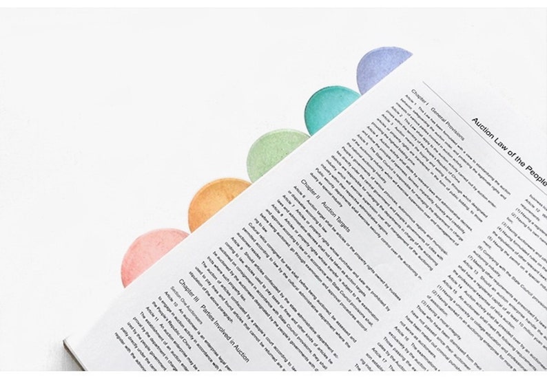 Pastel Macaron Sticky Notes Small Circle Notepads for School - Etsy