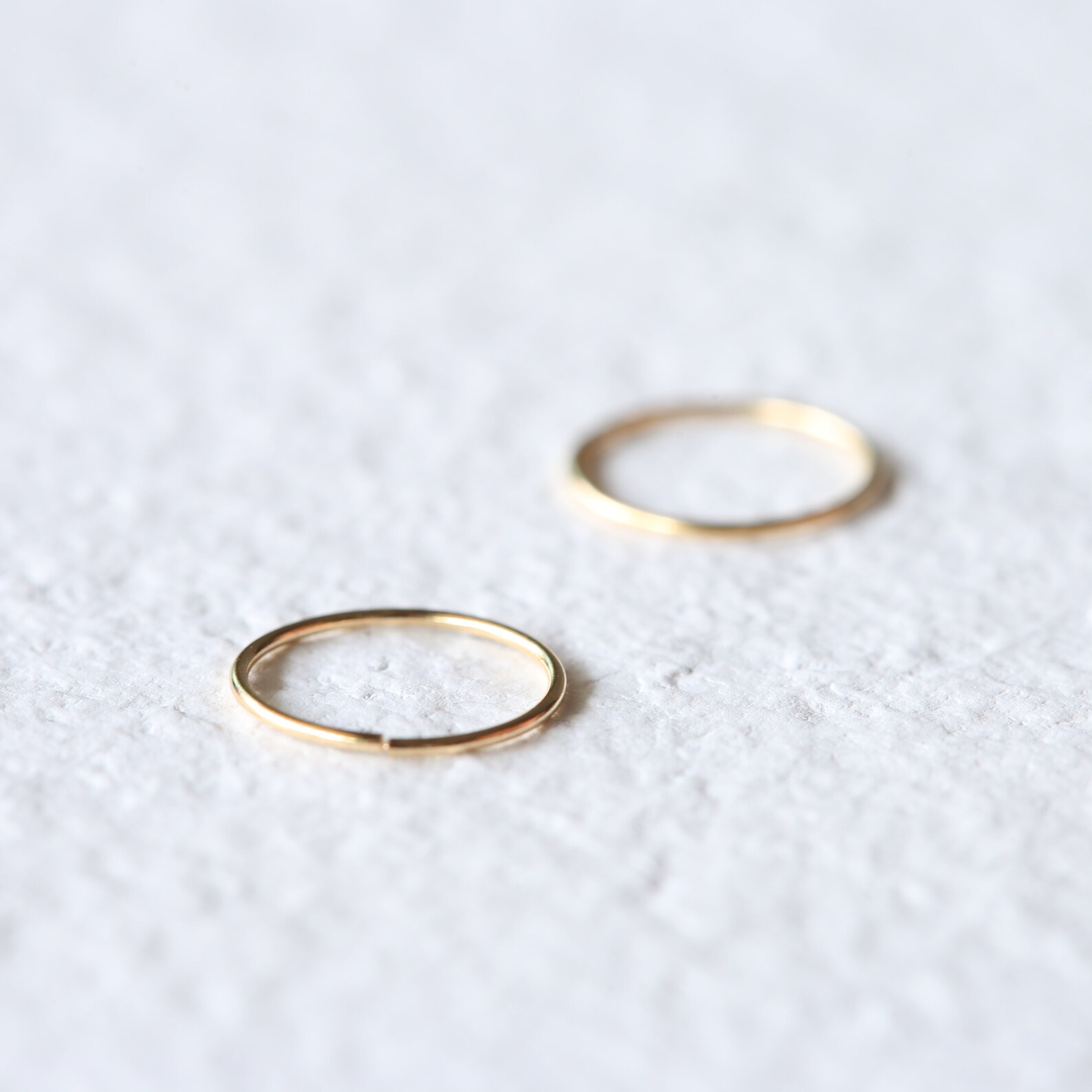 10mm Endless Hoops Gold Huggers 18K Gold Plated Endless - Etsy