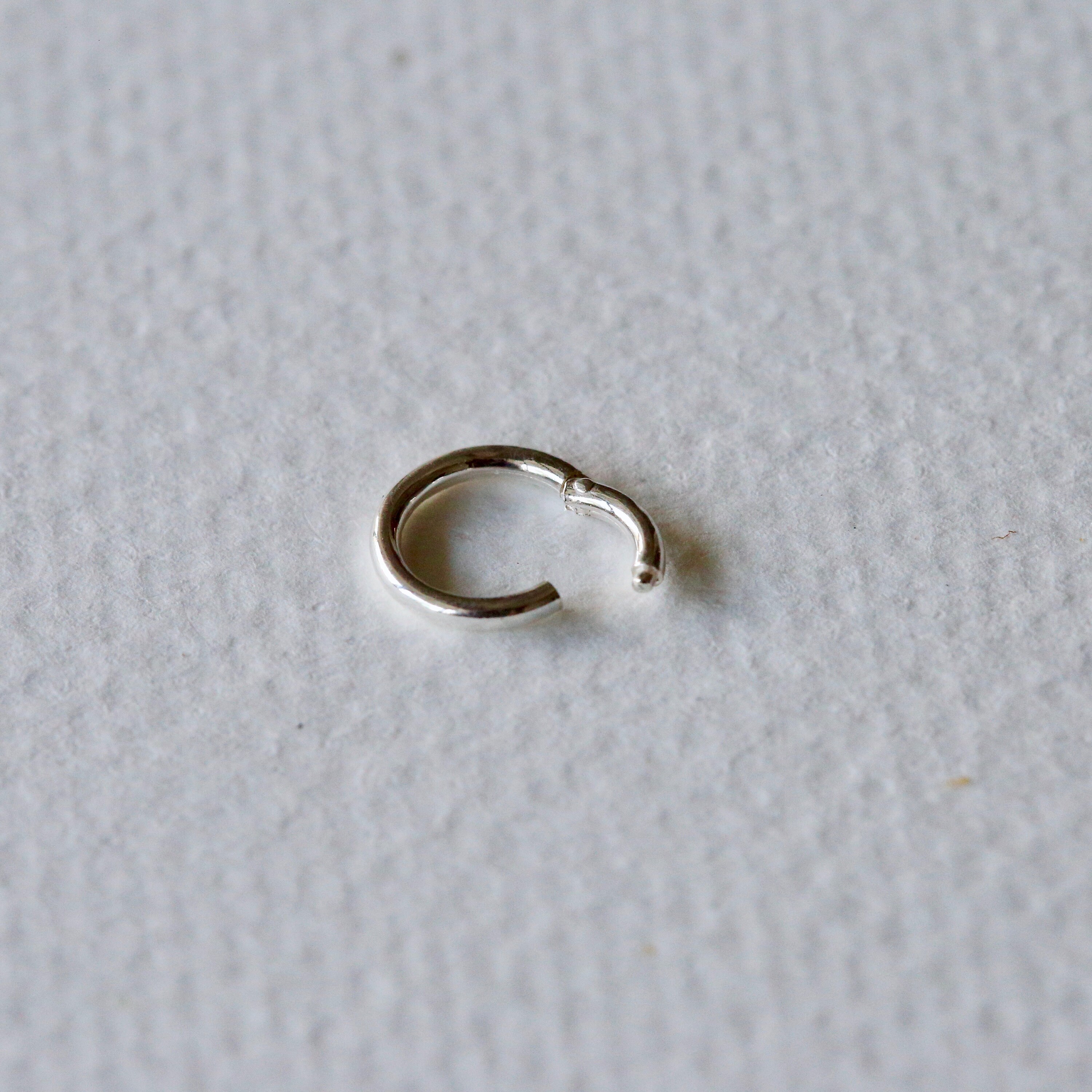 Sterling Silver Segmented Hoop 16 Gauge Hoop 8mm Silver - Etsy