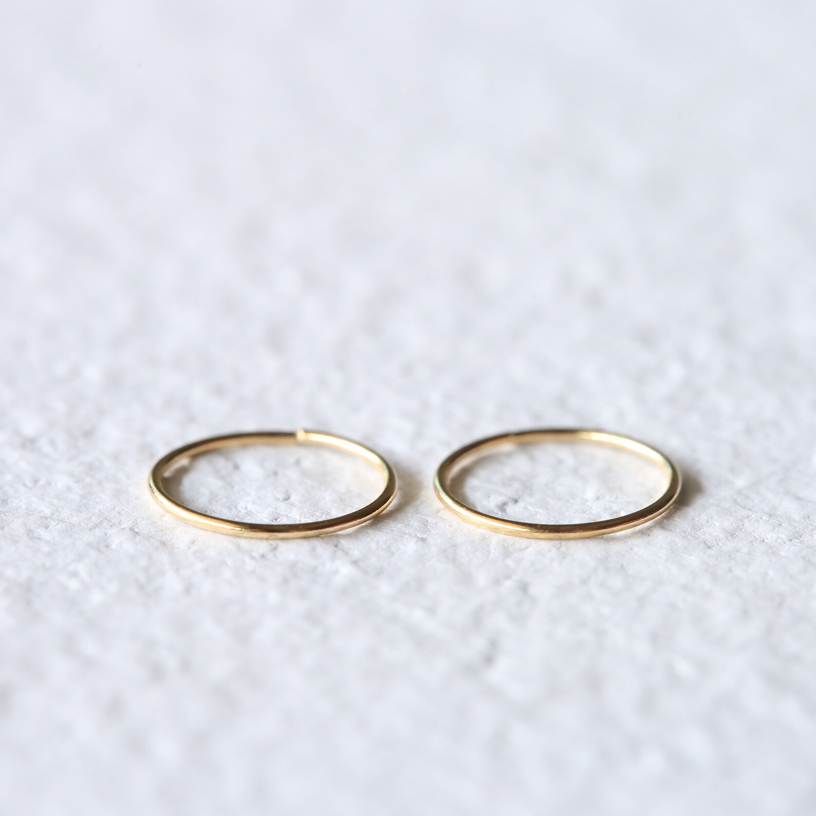 10mm Endless Hoops Gold Huggers 18K Gold Plated Endless - Etsy