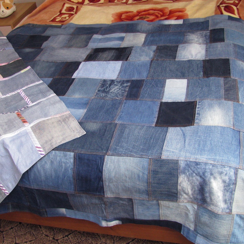 Denim Blanket - Etsy