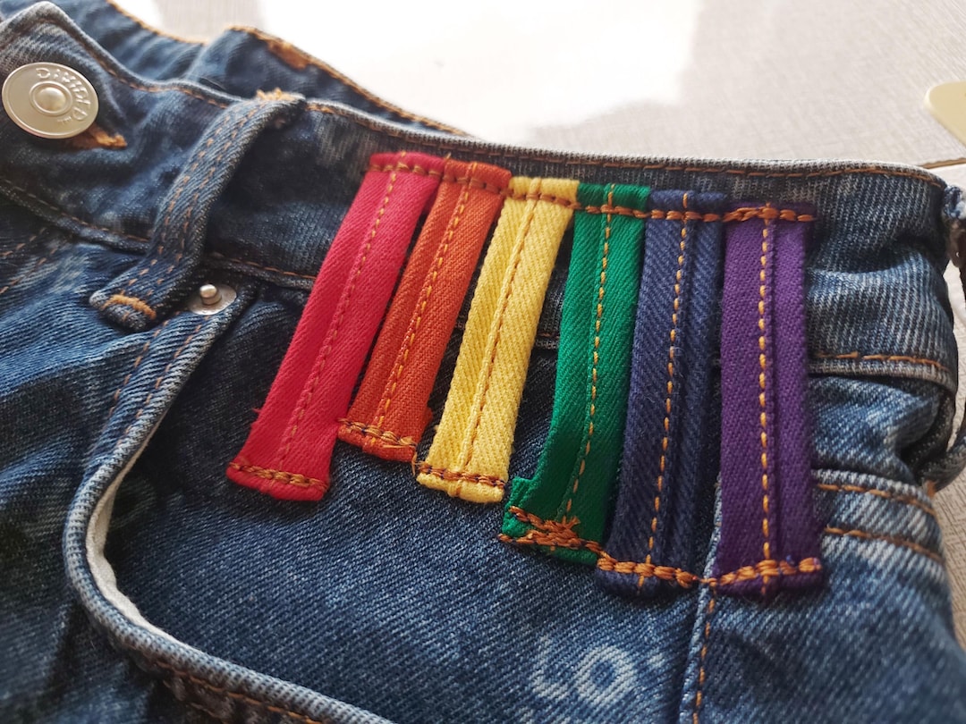 Pride Colors Denim Belt Loops, DIY Clothes Customizing Supply, Jeans ...