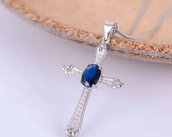 September Cross Necklace - Etsy