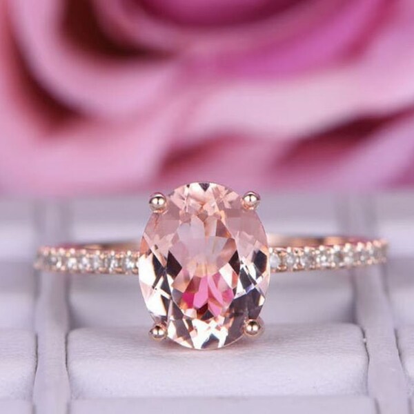 Morganite Ring - Etsy