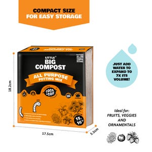 Coco & Coir Peat Free All Purpose Compost Fertilised With Slow Release ...
