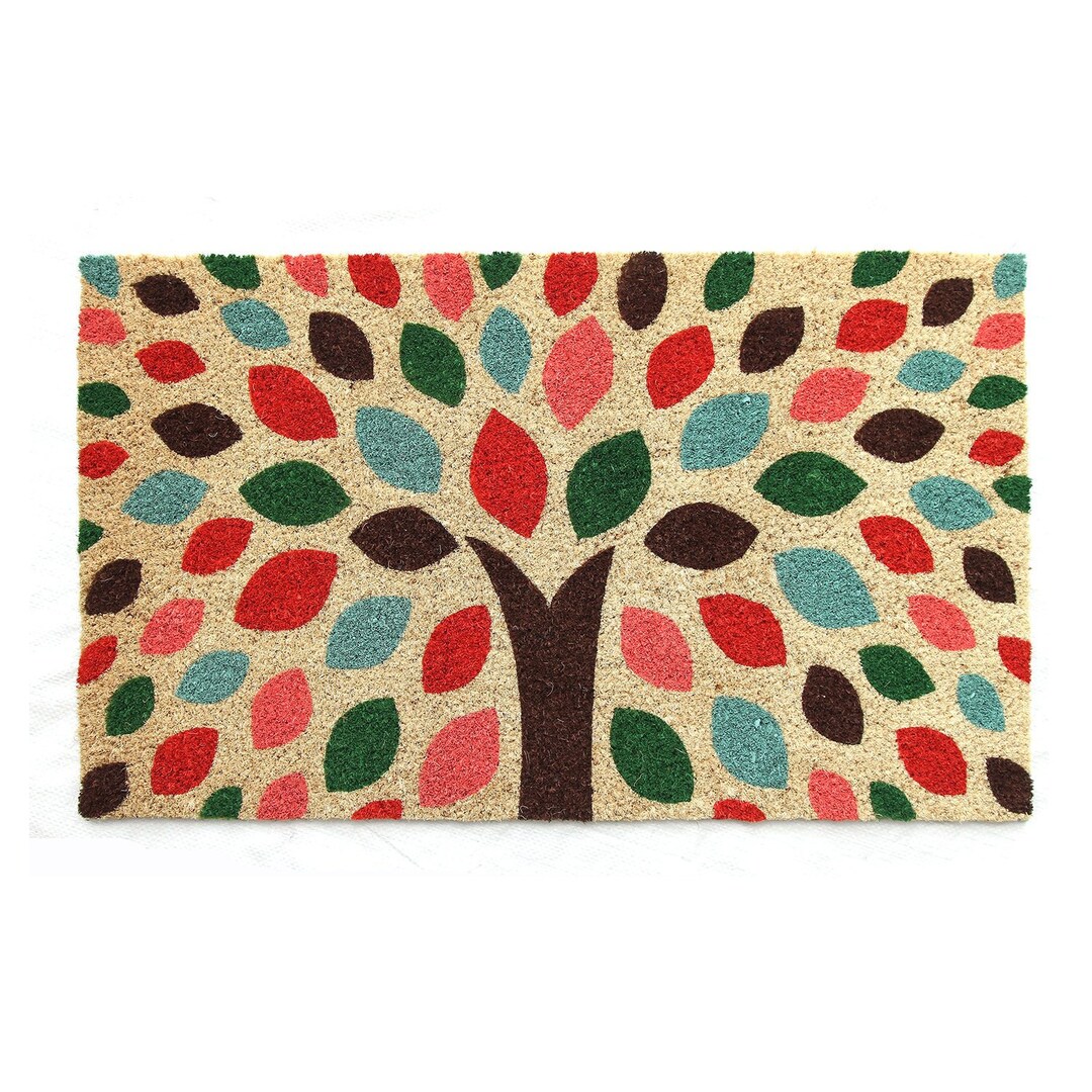 Coco & Coir Door Mats Indoor / Outdoor Non Slip Bold Abstract Design ...