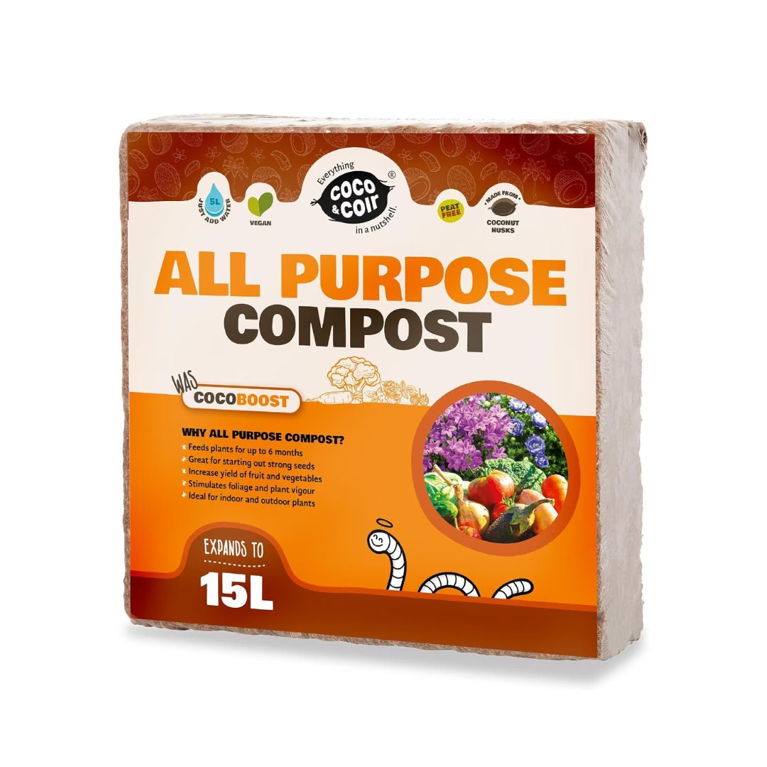 Coco & Coir Peat Free All Purpose Compost Fertilised With Slow Release ...